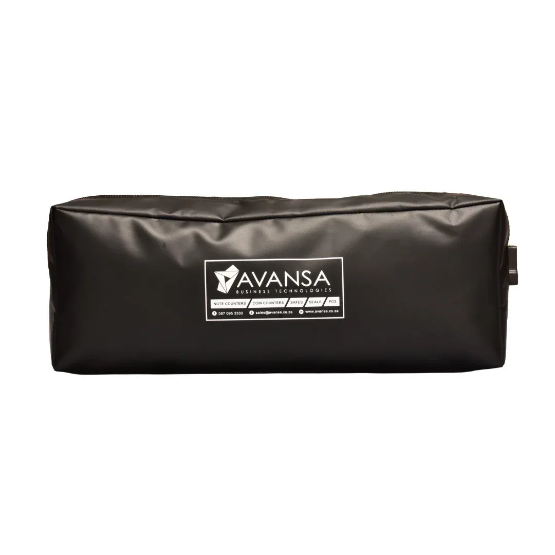 Avansa Flip Top Security Cash Bag - Black Till Float Bag